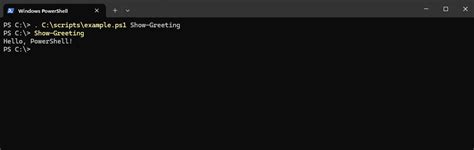 what is powershell dot sourcing