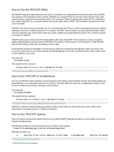 pdf how to use tracert to troubleshoot tcp ip problems in windows dokumen tips