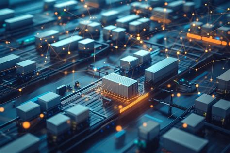 Warehouse Nexus Centralized Distribution Network Premium Ai Generated