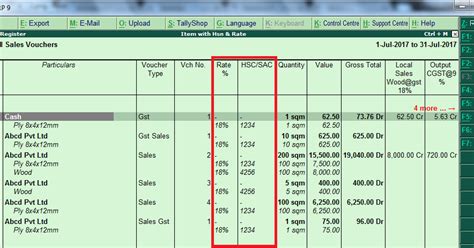 Aasan Solution Item With GST Hsn Rate In Invoice Stock Summary Columner Report Excel Export