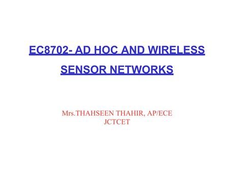 ec8702 adhoc and wireless sensor networks pdf