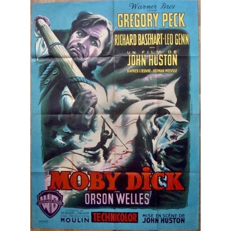Moby Dick Movie Poster Moby Dick Poster Small Bagandbaggage Productions