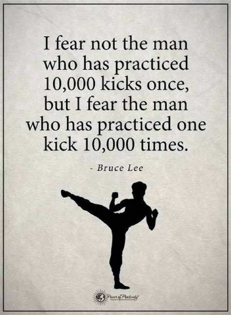 Bruce Lee 1000 Kicks Quote
