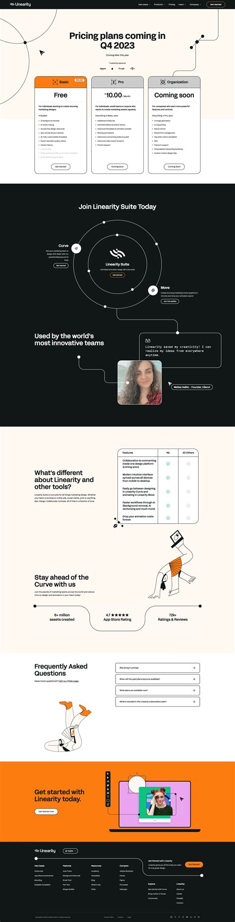 Linearity Website Design Lapa Ninja