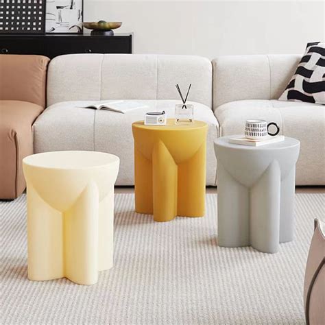 Cream Style B And B Plastic Small Table Nordic Living Room Simple Sofa Side Table Balcony