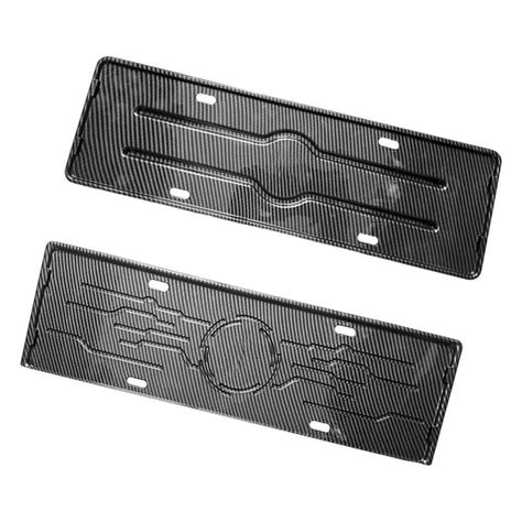 2 Pieces Plate Frame Durable Plate Bracket For Byd Han Carbon Fiber Pattern Walmart Ca