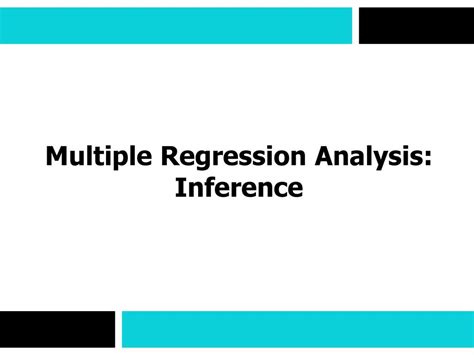Multiple Regression Analysis: Inference - ppt download