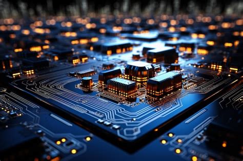 Premium AI Image Central Computer Processors CPU Concept Motherboard Digital Chip Technology
