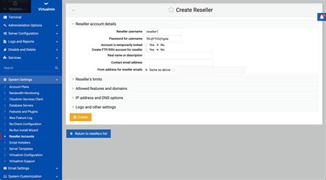 Virtualmin Open Source Web Hosting Control Panel
