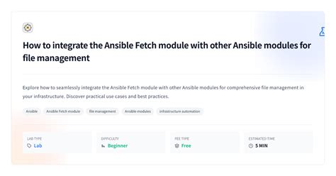 How To Integrate The Ansible Fetch Module With Other Ansible Modules
