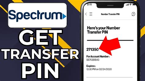 HOW TO GET SPECTRUM TRANSFER PIN YouTube