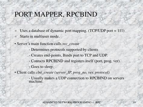 Ppt Adv Network Programming Rpc Remote Procedure Call Powerpoint