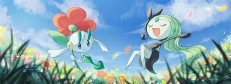 Meloetta Meloetta Floette And Floette Pokemon Drawn By Punico