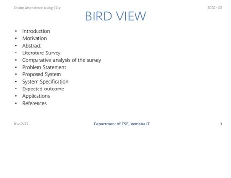 Automated Attendence System Ppt Pdf