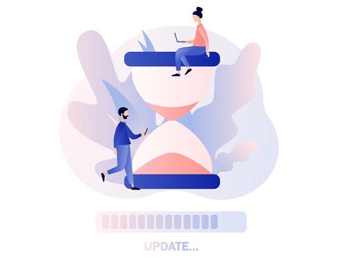 System Update Concept Modern Flat Cartoon Style Vector Illustration 22379955 Vector Art At