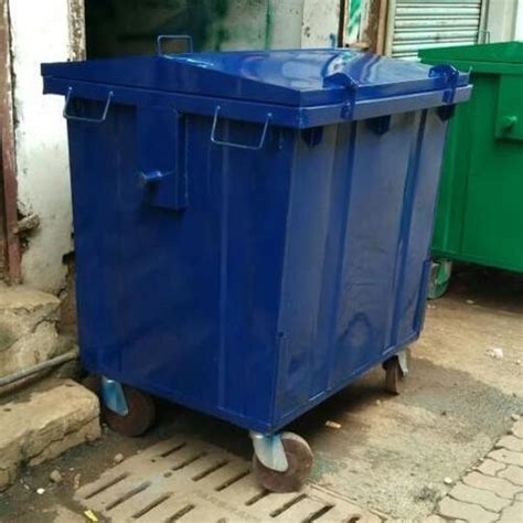 Wheeled Garbage Collection Trolley Ms And Frp Material 1x1x1 M Size