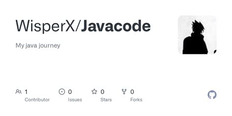 Github Wisperxjavacode My Java Journey