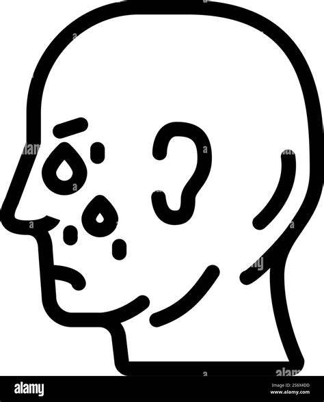 Tears Problem Line Icon Vector Tears Problem Sign Isolated Contour