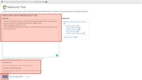 Custom Modsecurity Rules On Different Panels And Imunify360 Stand Alone