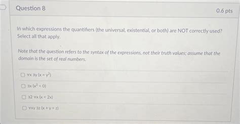 solved in which expressions the quantifiers the universal