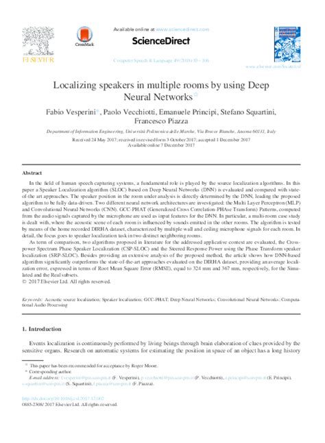 pdf localizing speakers in multiple rooms by using deep neural