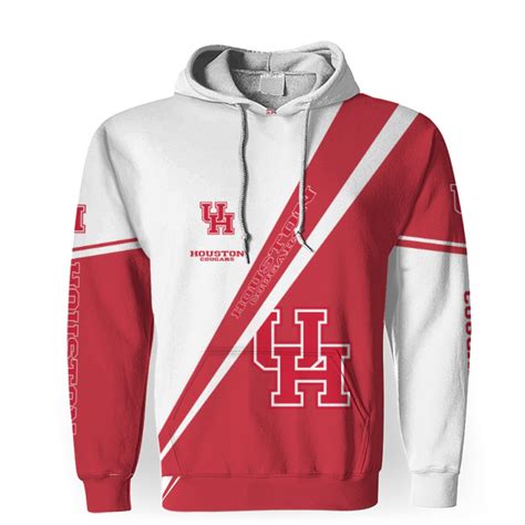 Ncaa Houston Cougars Logo Sport Team 3d Printed Pullover 3d Hoodie
