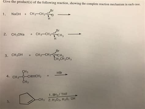 Solved Give the product(s) of the following reaction, | Chegg.com