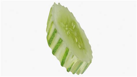 Cucumber Slice 03 3d Model Turbosquid 2242704