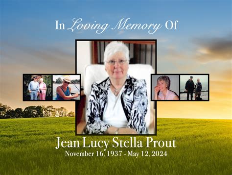 Dennings Jean Lucy Stella Prout It Is With A Heavy Heart That We