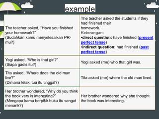 Direct In Direct Question Pptx