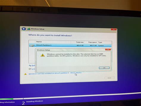 Im Trying To Install A Fresh Windows 10 To A Ssd And Im Getting This