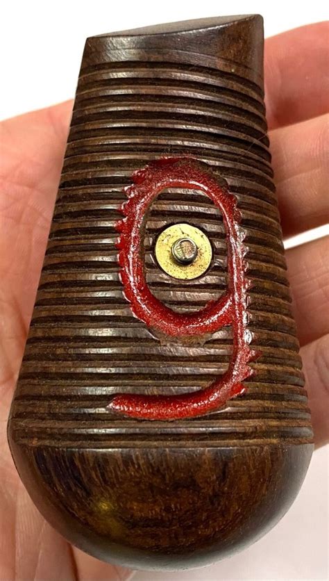 Wwi Wwii German C96 Broom Handle 9mm Red 9 Mauser Wooden Pistol Grips