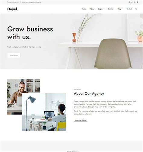 Doyel Corporate Minimal Html5 Template Templatemonster