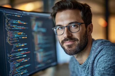 Web Developer Uxui Designer In A Tech Background Premium Ai Generated