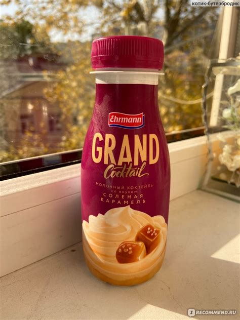 Молочный коктейль Ehrmann Grand Cocktail со вкусом Соленая Карамель ...