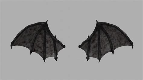 Demon Wings Low Poly 3d Model Turbosquid 1764744
