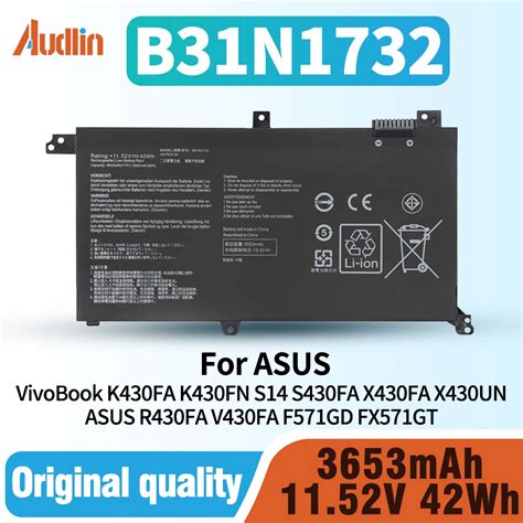 Аккумулятор B31N1732 для ноутбуков Asus | AliExpress