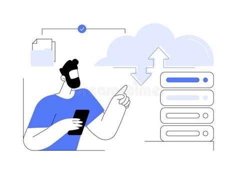 Cloud Storage Abstract Concept Vector Illustration Stock Vector Illustration Of Vector