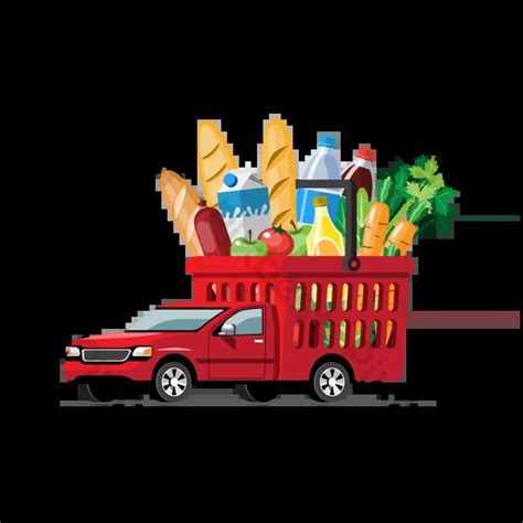 큰 고립 된 차량 벡터 다채로운 아이콘 평면 위치 배달 차량 상품 및 음식 배달 즉석 배달 온라인 배달을 추적 하는 Gps를 통해 밴으로 배달의 그림 일러스트 Png Ai