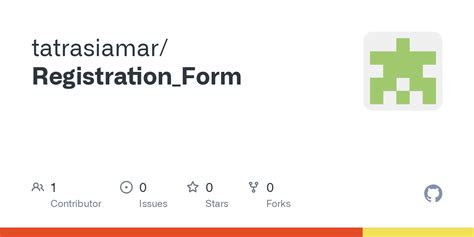 Github Tatrasiamar Registration Form
