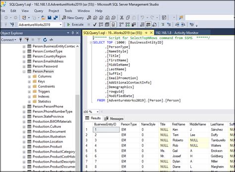 SQL On Docker Containers