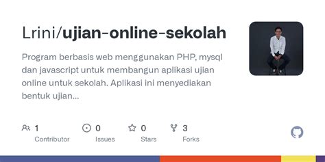 GitHub Lrini Ujian Online Sekolah Program Berbasis Web Menggunakan PHP Mysql Dan Javascript