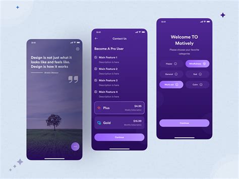 Motively Motivational Quotes Mobile App Behance