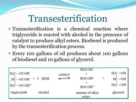 Why Triglycerides Are The Limiting Reagent In Transesterication Reaction Researchgate