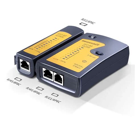 Lan 네트워크 케이블 테스터 연속성 테스터 Rj45 Rj11 Rj12 트위스트 페어 연결 Cat5 Cat6 Cat7