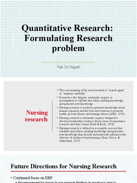 Formulating Research Problem Pdf Nursing Scientific Method