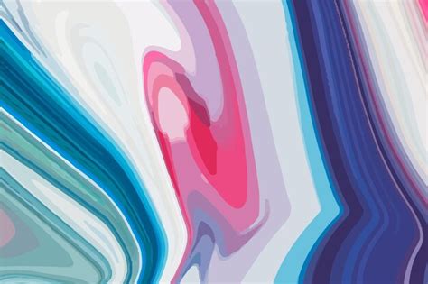 다채로운 추상적 인 액체 대리석 질감 배경 프리미엄 벡터