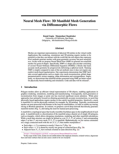 Neuralmeshflow