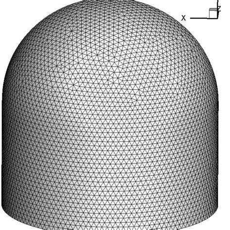 mesh used in the simulation mesh used in developing the problem in