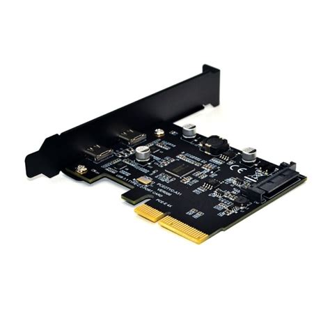 USB3 1 To Type C 2Port Expansion Card PCI E4X To U Grandado